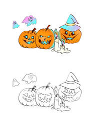 Witch Coloring Book Vector Images (over 2,100)