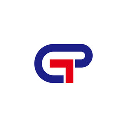 Letter hp arrow up logo Royalty Free Vector Image