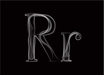 Smoke font letter l Royalty Free Vector Image - VectorStock