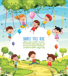 Children concept design Royalty Free Vector Image