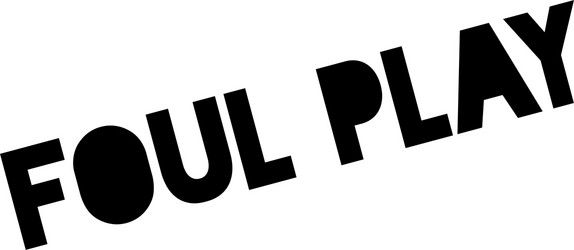 Foul play rubber stamp Royalty Free Vector Image