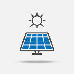 Solar cell icons power and energy concept Vector Image
