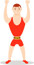 Cartoon man athlete Royalty Free Vector Image - VectorStock