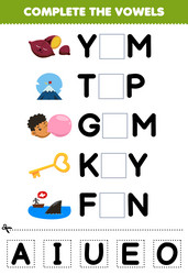 Vowels for Kids Vector Images (over 580)