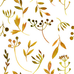 Wheat with grain seamless botanical pattern Vector Image