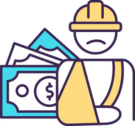 Board compensation icon simple benefit Royalty Free Vector