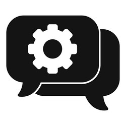 Chat core values icon outline business Royalty Free Vector