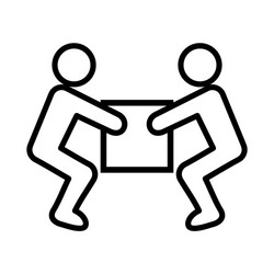 Two Person Lift Symbol Vector Images (over 180)