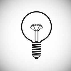 Lamp icon on white background for graphic and web Vector Image