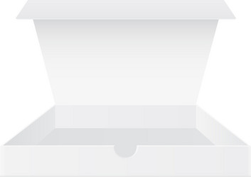 Open white cardboard file folder realistic Vector Image