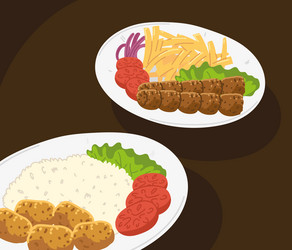 Arabian Food Arabic Traditional Vector Images (over 3,400)