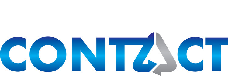 Contact logo emblem Royalty Free Vector Image - VectorStock