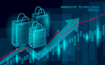 Inflation growing graph increasing risk Royalty Free Vector