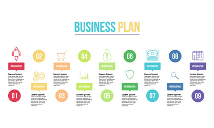 Infographic startup milestone design template Vector Image