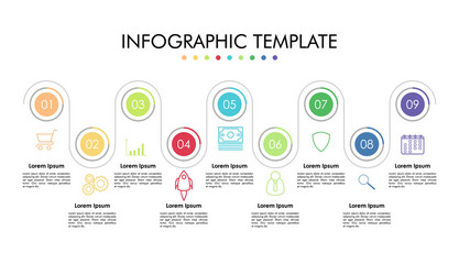 Infographic startup milestone design template Vector Image
