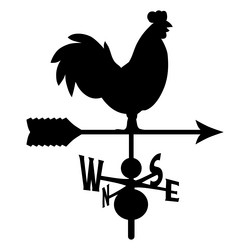 Weathervane Rooster Clipart