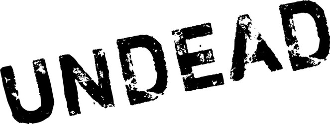 Undead rubber stamp Royalty Free Vector Image - VectorStock