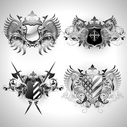 Ornamental shield Royalty Free Vector Image - VectorStock