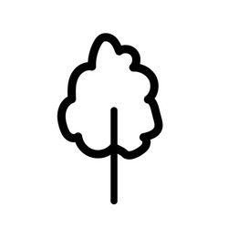 Black and white template tree icon symbol Vector Image