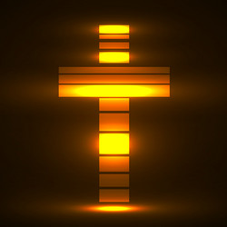 Creative cross christian spirituality symbol Vector Image