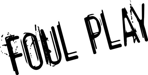 Foul play rubber stamp Royalty Free Vector Image