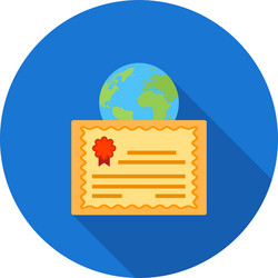 Global certificate Royalty Free Vector Image - VectorStock