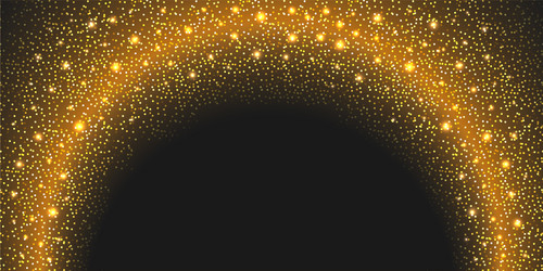 Magic wand with gold glowing sparkle trail shiny Vector Image