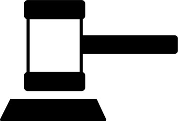 Hammer court justice documents Royalty Free Vector Image