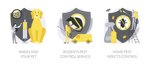 Pest removal abstract concept Royalty Free Vector Image