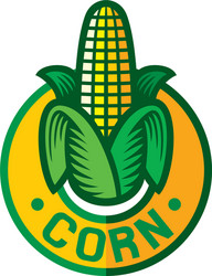 Corn symbol Royalty Free Vector Image - VectorStock