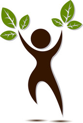 Eco friendly concept tree Royalty Free Vector Image