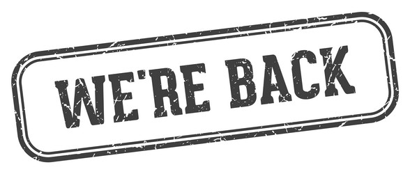 Were back stamp label on transparent Royalty Free Vector