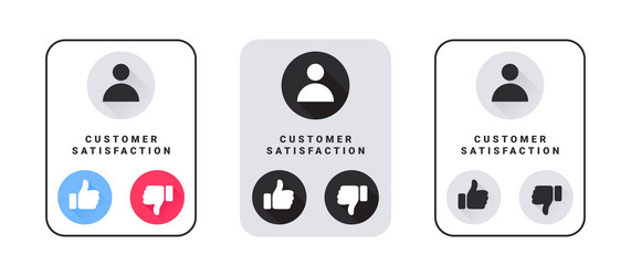 Rating icons satisfaction survey customer Vector Image