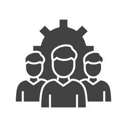 Management team icon image Royalty Free Vector Image