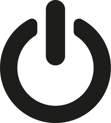 Power icon symbol flat Royalty Free Vector Image