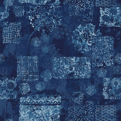 Japanese traditional style fabric patchwork Vector Image