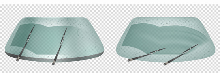 Check wiper wipers cleans the windshield car Vector Image