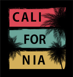 Abstract california palm background Royalty Free Vector