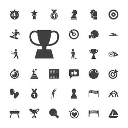 Competition icons Royalty Free Vector Image - VectorStock