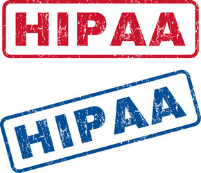 Hipaa compliant text rubber stamp Royalty Free Vector Image