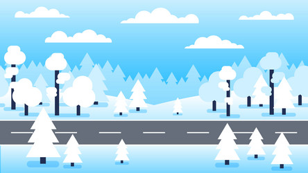 Snowy Road Vector Images (over 1,300)