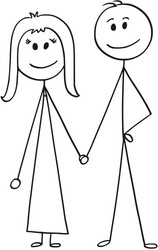 Stickman Wedding Vector Images (34)