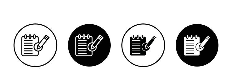 Edit icon set crayon pencil compose symbol Vector Image