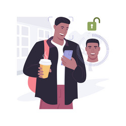 Identifying emotions isolated cartoon Royalty Free Vector