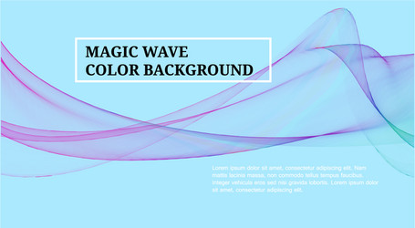 Dynamic magic wave transparent tulle textile Vector Image