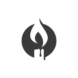 Candle light Royalty Free Vector Image - VectorStock