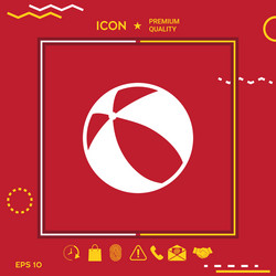 Children toy bouncy ball - icon Royalty Free Vector Image