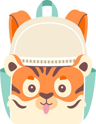 School monster backpack Royalty Free Vector Image