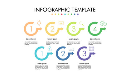Infographic startup milestone design template Vector Image