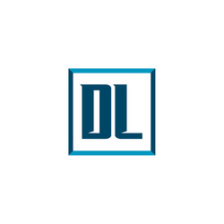 Initial letter logo dl template design Royalty Free Vector